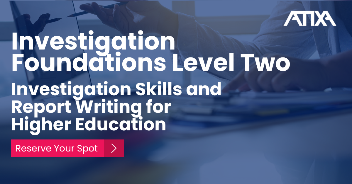 Investigation Foundations Level Two: Investigation Skills and Report ...