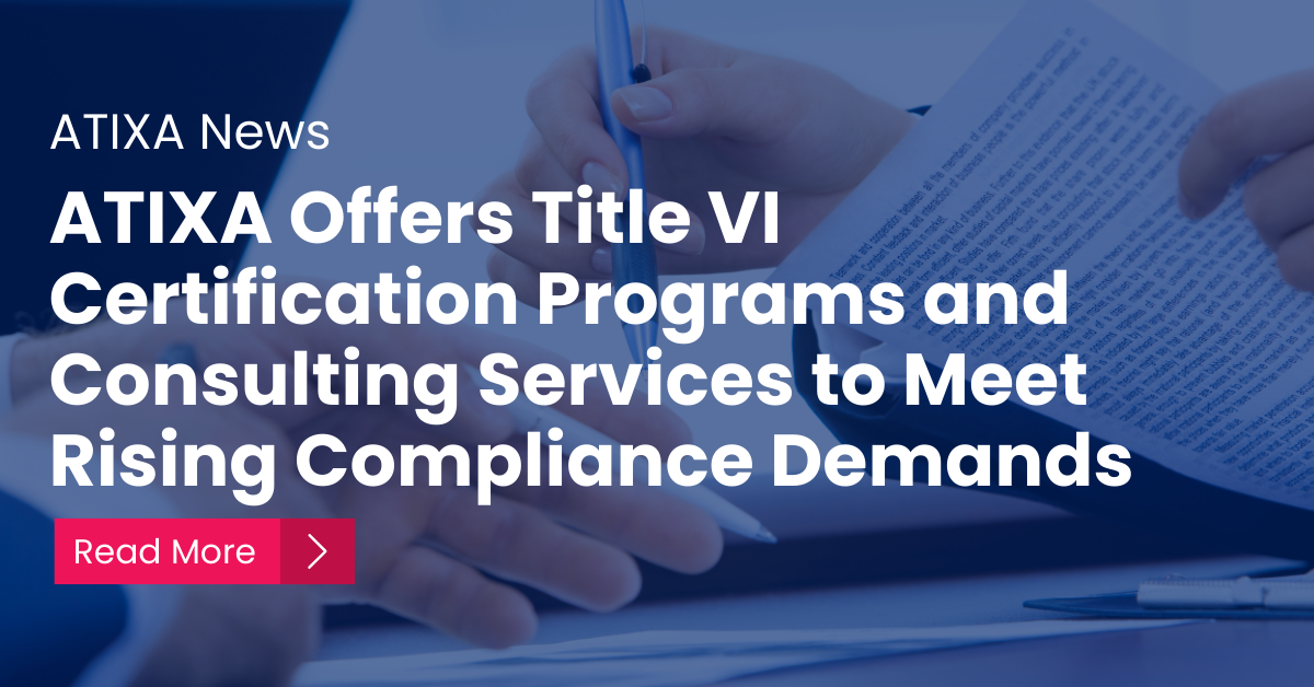 ATIXA Offers Title VI Certification Programs and Consulting Services to ...